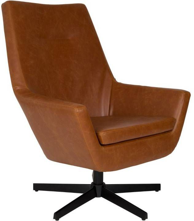 Dutchbone Fauteuil Don Cognac 95 x 76 x 81 - Vloerkledenshoponline.nl